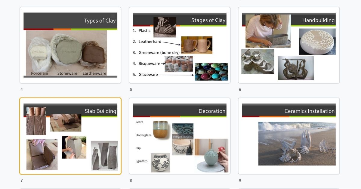 Lesson Plan: Slab Pottery For Beginners - Wheel & Clay